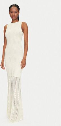 Guess Strickkleid 5GGK44 5869Z &Eacute;cru Regular Fit