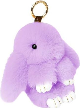 Generic Jolie breloque lapin en peluche pour femme et fille, sac à main ou sac à dos, porte-clés pour sac décole, mini lapin pour Noël