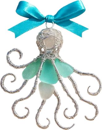 Generico Tieranh&auml;nger, Acryl, 8 cm, Meeresdekoration, Schildkr&ouml;te, Krake, Anh&auml;nger, f&uuml;r Zuhause, Wohnzimmer, Schlafzimmer, Geschenk, Dekoration