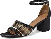 Queen Helena Sandales &agrave; talons larges pour femme ZM11032, Noir, 37 EU