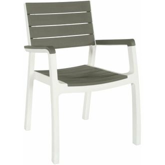 Keter Gartenharz Sessel mit Keter Harmony Wood Effect Slatted Slatted