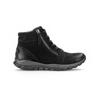Gabor Schwarze Nubukleder High-Top-Sneakers - - Shoes - Damen - Schwarzk - 42 EU