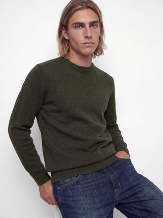 Jack & Jones Rundhalspullover JPRBLAMILANO STITCH KNIT CREW NECK SN Baumwolle, relaxed fit