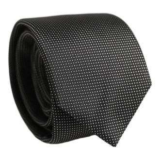 Dolce & Gabbana Seiden-Krawatte mit Mikro-P&uuml;nktchen und verstellbarem Knoten - - Accessories - Herren - Schwarzk - ONE SIZE