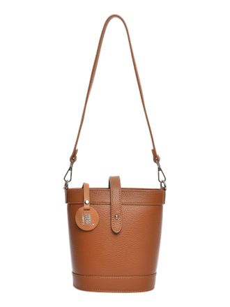 Anna Luchini Braun Rindsledertasche