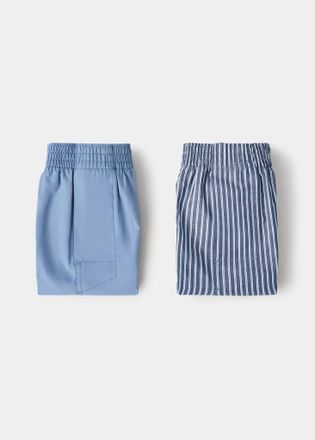 Mango Lot 2 boxers motifs diff&eacute;rents bleu marine - Homme - XL - MANGO MAN