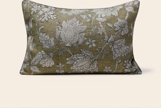 Madura Housse De Coussin Lilivati Olivine et gris - VERT