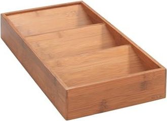 WENKO Schubladen-Gew&uuml;rzregal, Einsatz aus ger&auml;uchertem Bambus, Organizer f&uuml;r Gew&uuml;rze, 38 x 6 x 20 cm