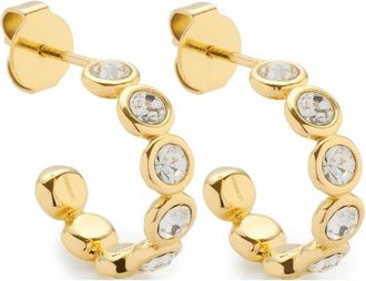 Leonardo JEWELS by Leonardo 024339 Boucles doreilles créoles en acier inoxydable doré avec pierres de zircone transparentes Cadeau pour femme, Eine Größe, Acie