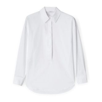 Motivi Femme, Blouses et Chemises, Blanc, Taille: 40 FR Blouse col popeline