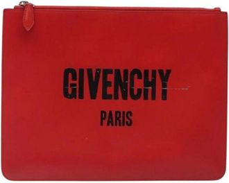 Givenchy Pre-owned Cuir pochettes-minaudieres - Femme - Pre-owned - Rouge - Taille: ONE Size