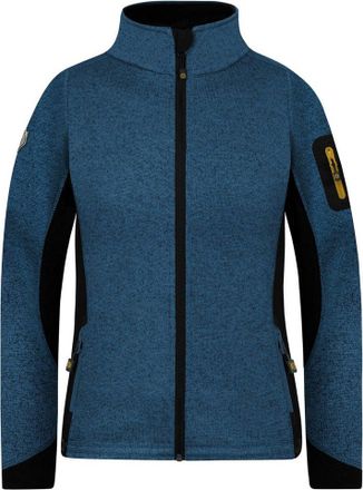 Normani Fleecejacke Damen Strickjacke Pukaskwa Strickfleecejacke Fleecejacke mit Stehkragen und Seitentaschen