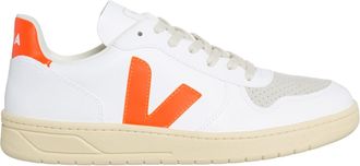 Veja Herren v-10 Sneaker White - orange Fluo 41 EU