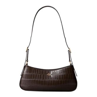 Calvin Klein Croc Umh&auml;ngetasche Klein - - Bags - Damen - Braun - ONE SIZE
