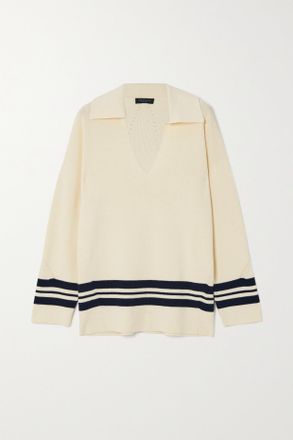 Rag & Bone Pull En Coton M&eacute;lang&eacute; &Agrave; Rayures Amy - Noir
