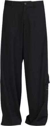 Isabel Benenato Isabel Benenato, Homme, Pantalons, Noir, Taille: L Pantalon imprim&eacute; en laine l&eacute;g&egrave;re