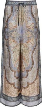 Zimmermann Pantalon fluide imprim&eacute; en soie