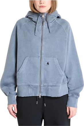 Carhartt Work in Progress Femme, Sweatshirts et sweats &agrave; capuche, Bleu, Taille: 38 FR Hooded Torion Jacket