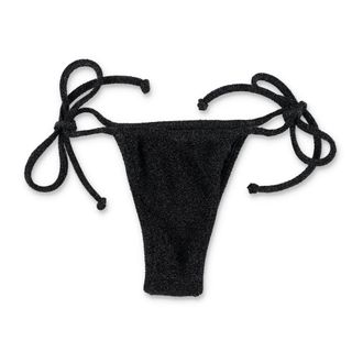 Reina Olga Verstellbarer Side Tie Bikini Bottom - - Swimwear - Damen - Schwarzk - ONE SIZE