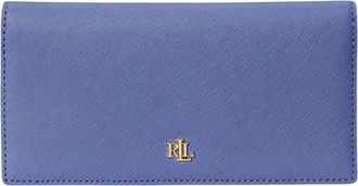 Ralph Lauren Portefeuille bi-pli fin moyen - Femme - Accessoires - Bleu - Taille: ONE Size