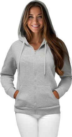 OZONEE Damen Kapuzenpullover Sweatjacke Sweatshirt Farbvarianten Kapuzenjacke Kapuzenpulli Langarm Kapuze Hoodie Sport Style Casual Fitness Basic Training 77