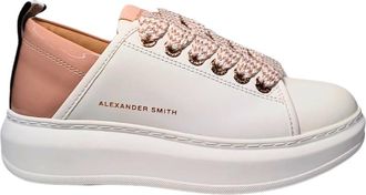 Alexander Smith Femme, Chaussures, Blanc, Taille: 36 EU Pelle Baskets