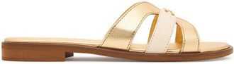Elisabetta Franchi Pantoletten F4A2-E0558-1735 D Goldfarben