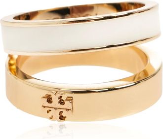 Tory Burch Femme, Accessoires, Jaune, Taille: 46 MM Bague Logo