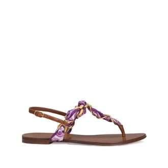 Dolce & Gabbana Stilvolle Sommer Sandalen - - Shoes - Damen - Lila - 40 EU