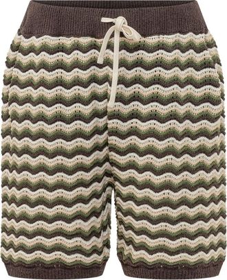 ATOMOFACTORY Atomofactory, Homme, Shorts, Multicolore, Taille: L Bermuda Onde Spugna