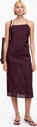 Arket Midikleid Aus Leinen -Lila