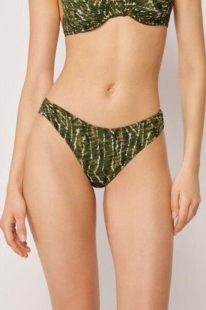 Calzedonia Brazilian-bikinihose Natural Tie-dye Grun