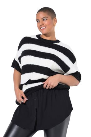 STUDIO UNTOLD Damen große Größen Übergrößen Plus Size Layerrock, Straight Shape schwarz 50+ 841211100-50+