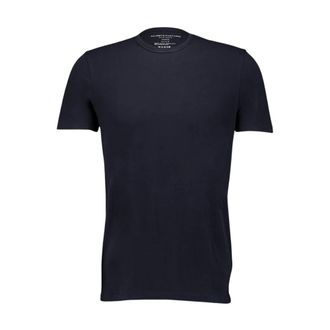 Majestic Filatures Homme, Tops, Bleu, Taille: XL T-shirt en Coton Bleu Marine