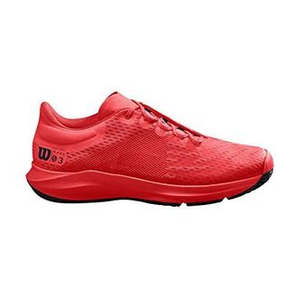 Wilson Wilson Homme Chaussures de Tennis, KAOS 3.0, Rouge/Noir, 47 1/3, pour tout type de surfaces, pour joueurs de tout niveau, WRS326120E120