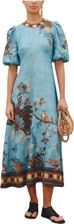 Alemais Femme, Robes, Multicolore, Taille: 38 FR Robe mi-longue Georgie
