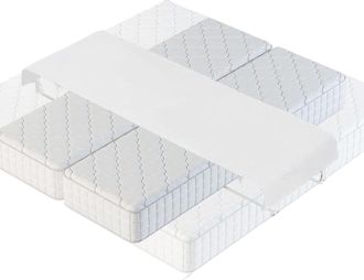 Generic Twin to King Br&uuml;ckenbett - geteilte F&uuml;llung mit Bettlakenriemen, Stoffbettverbinder | Schreiner f&uuml;r Queensize-Matratzen f&uuml;r Familien Paare, bequeme Sc