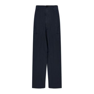 Comme Des Gar&ccedil;ons Gestreifte Hose - - Trousers - Herren - Blau - S
