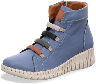 Gemini Bottines en Cuir pour Femmes 364224-02, Pointure:39 EU, La Couleur:Bleu