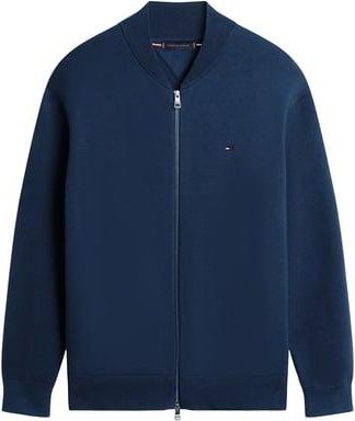 Tommy Hilfiger Gilet col montant zip&eacute; en coton m&eacute;lang&eacute;
