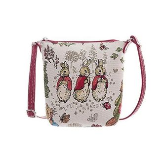 SIGNARE Petit sac à bandoulière tapisserie pour femme (Flopsy Mopsy)