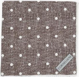 Corneliani Double Patterned Silk Pocket Square size Unica