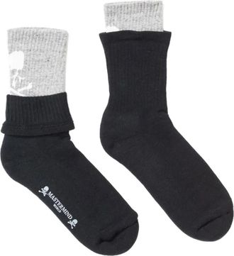 MASTERMIND WORLD chaussettes à design superposé - Noir