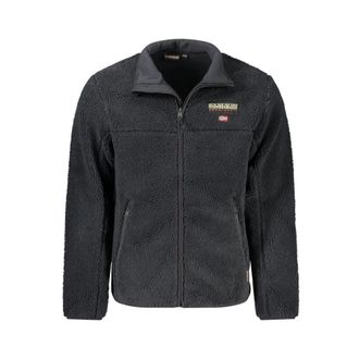 Napapijri Schwarze Polyesterjacke - - Sport - Herren - Schwarzk - M