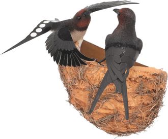 BESPORTBLE Gartenterrassenbaum Vogelnest - Simulation Schwalbennest Vogelnest Wanddekoration Vogelnest Ornament Wohndekoration