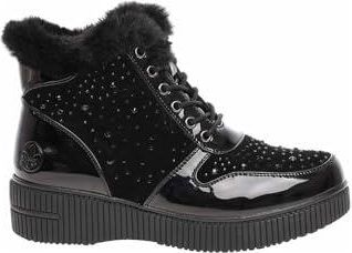 Rieker Bottines Chelsea noires pour femme, Noir, 36 EU