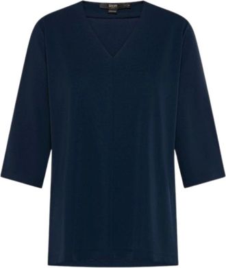 Seventy Femme, Pulls, Bleu, Taille: 36 FR V-neck Tricots