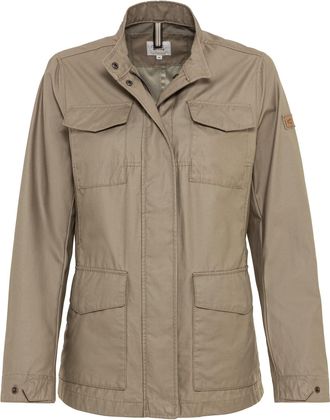Camel Active Womenswear Damen Fieldjacket mit Stehkragen Jacket, Oliv, 36