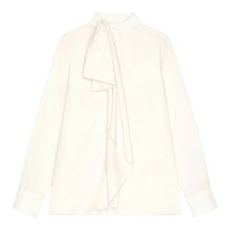 Givenchy Bluse mit drapierten Schleife - - Blouses & Shirts - Damen - Beige - M