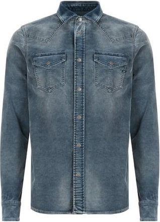 Diesel Hemd aus Baumwollmischung in Blau